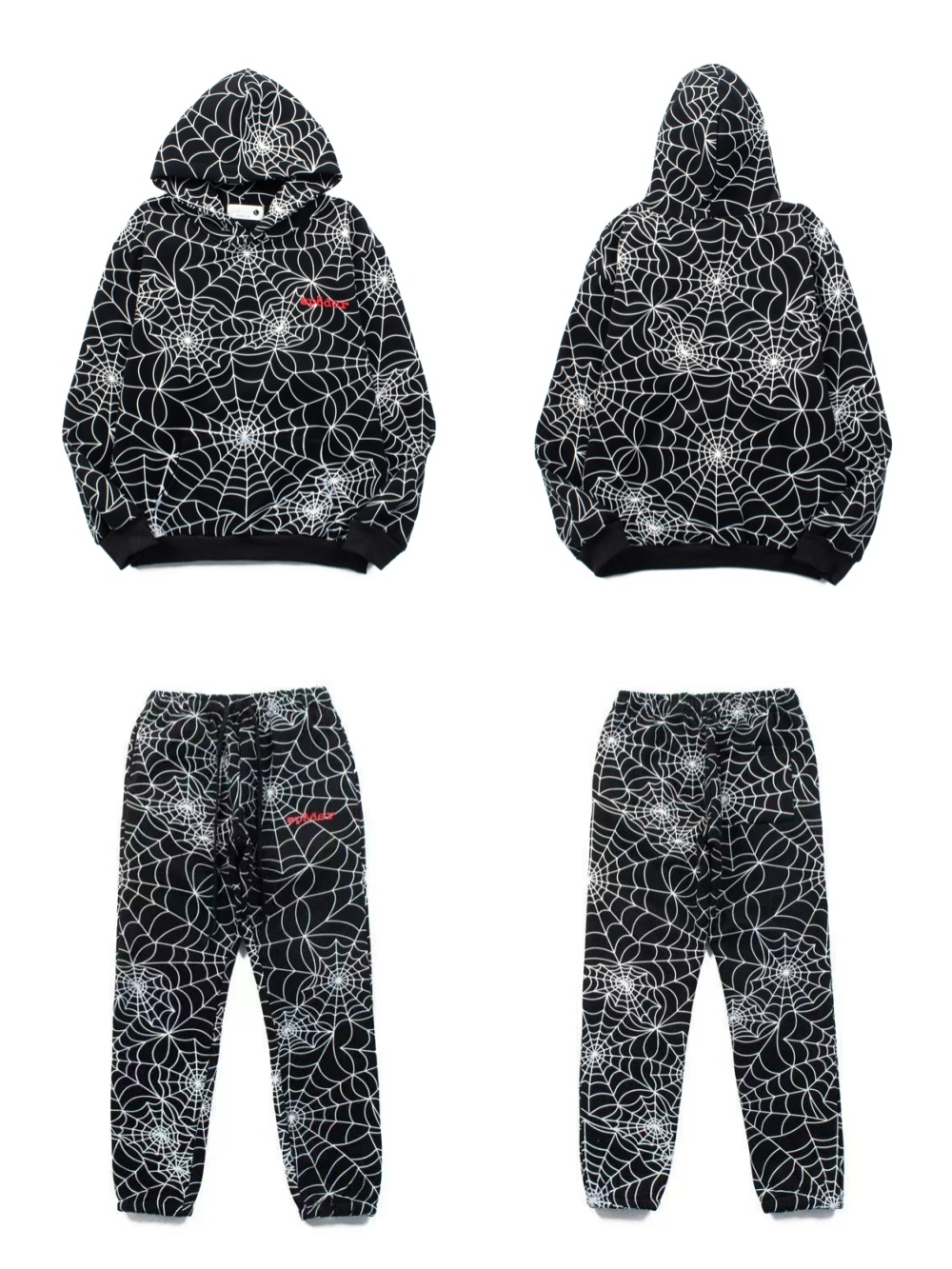 US$ 37.43 - Young Thug-Sp5der Full-print spider web print hoodie ...