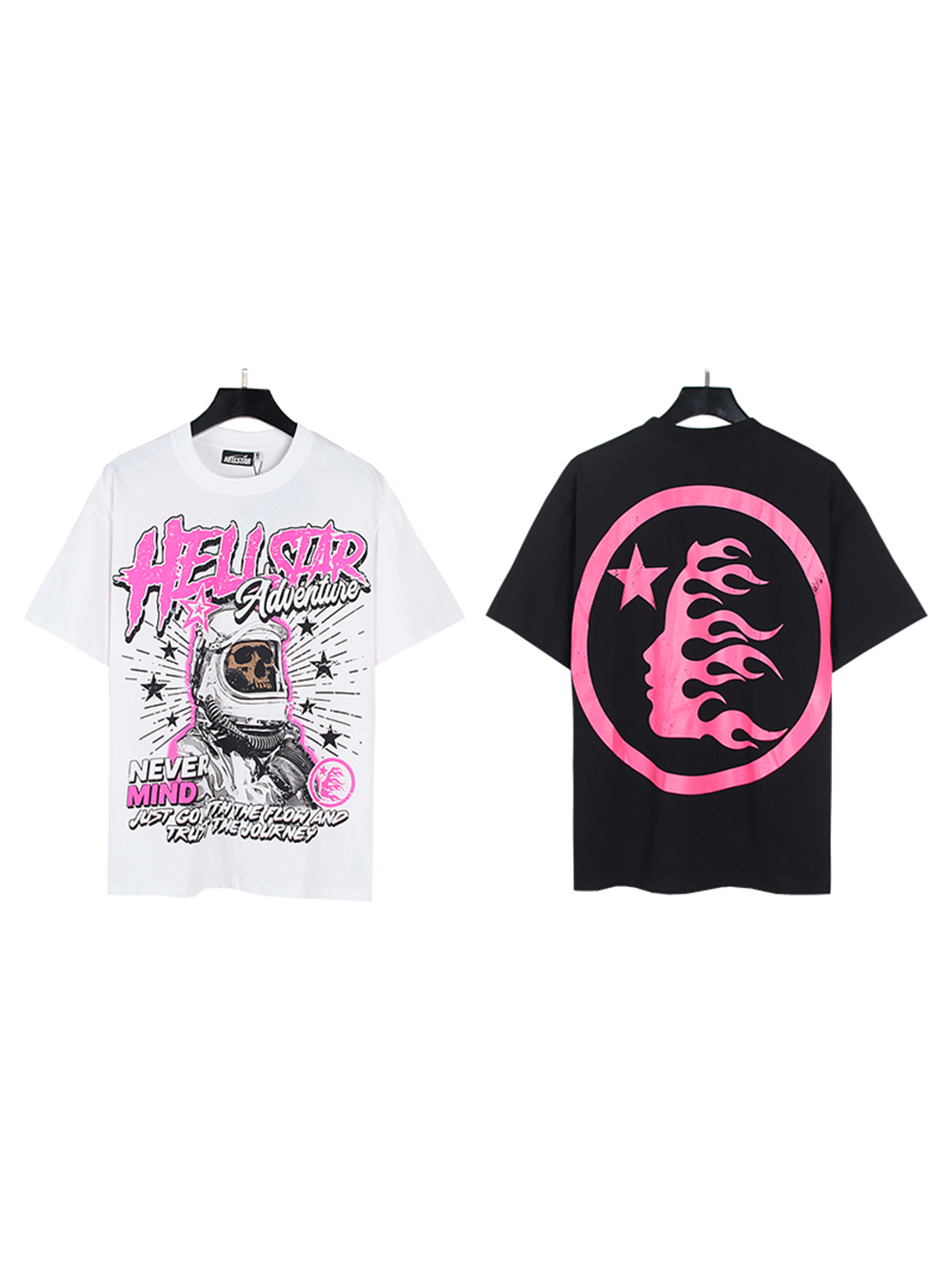 US$ 29.93 - Hellstar Studio Space Skull Man Letter Print Tee 2 colors ...