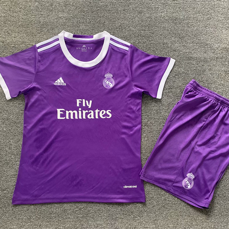 US$ 18.00 - 2016-2017 RMA Away Kids Retro Soccer Jersey - www.grkits3.com