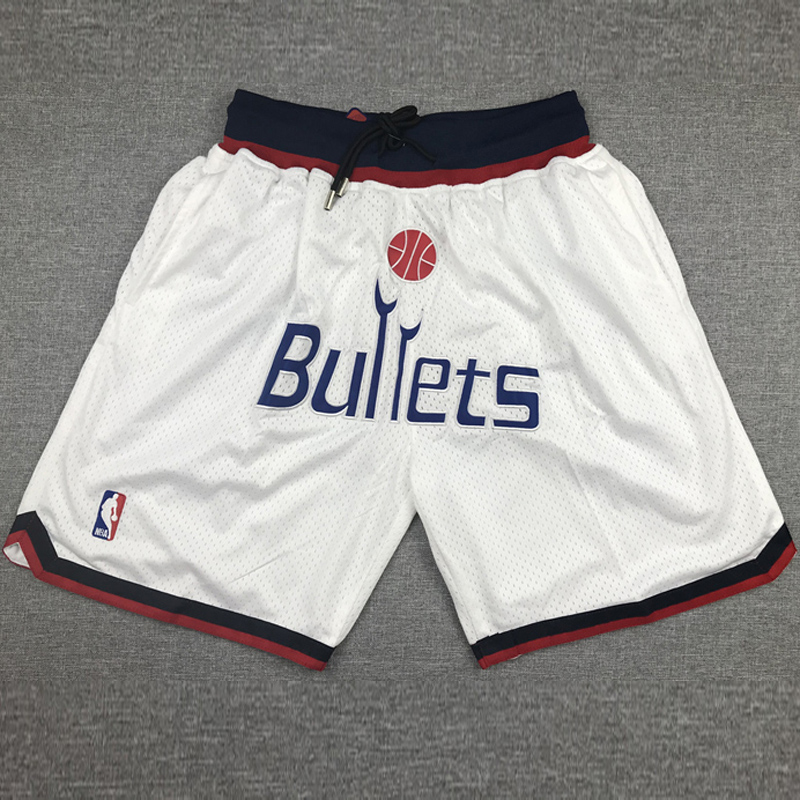 US$ 24.00 - Bullets White City Edition Top Quality NBA Pocket Pants ...