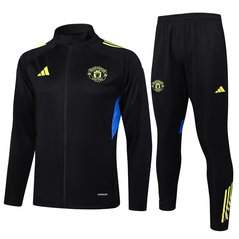 US$ 43.00 - 2025-26 Man Utd Black Jacket Tracksuit # A2526(绿标) - www ...
