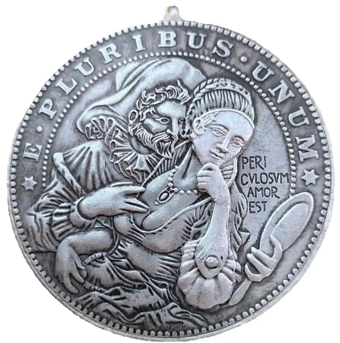 Copy Movable Mechanism Coin Skeletonl Wear a Girl's Mask Amazing Art ...
