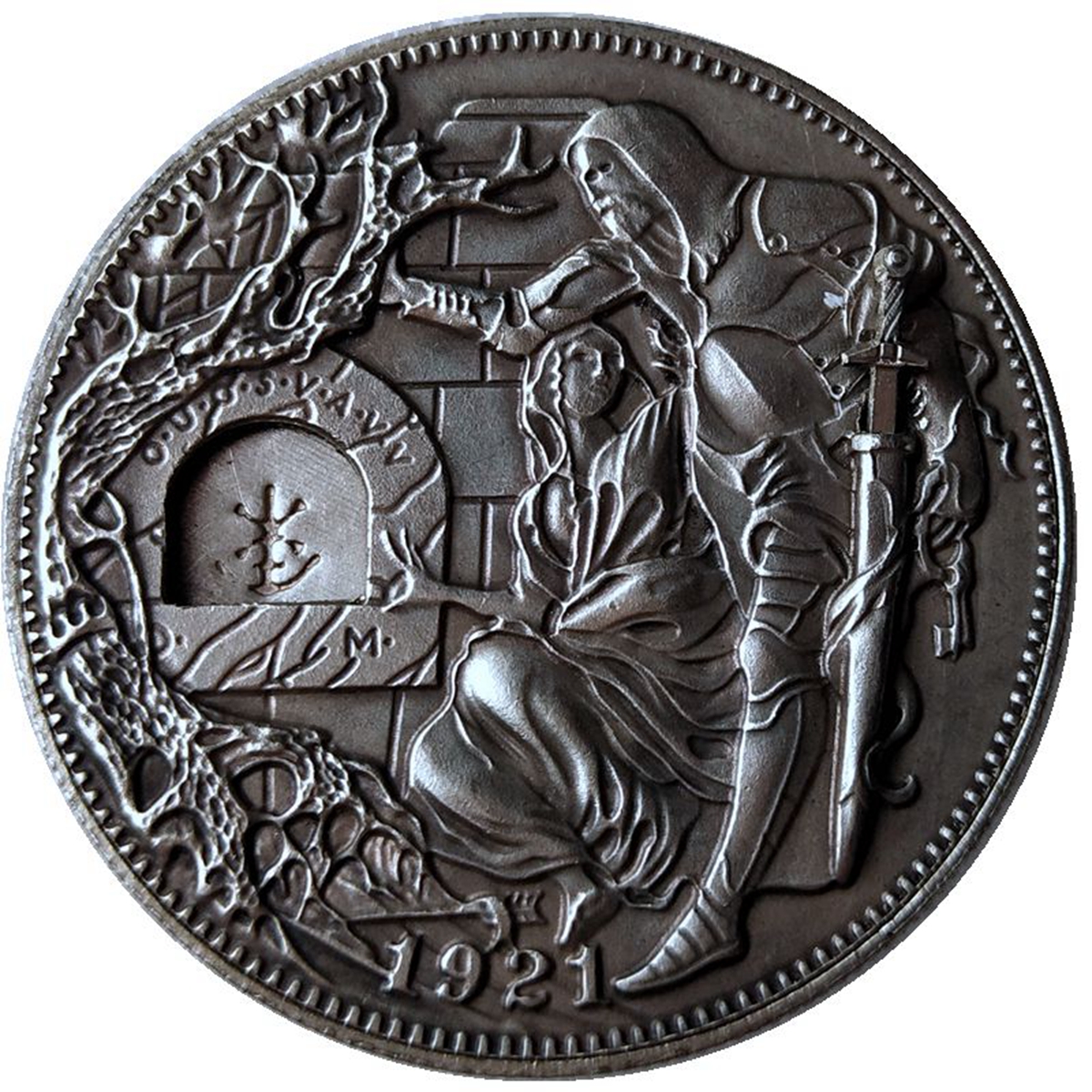 Movable Mechanism Holy Grail Coin Roman Booteen Hobo Nickel Wandering ...