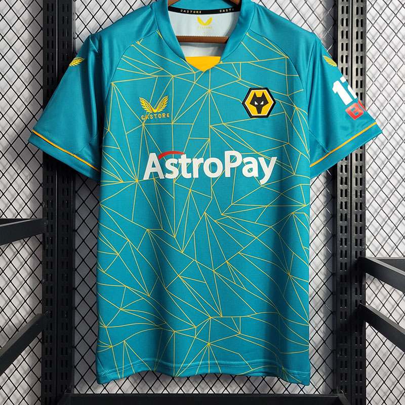 22-23 Wolves Away Fans Soccer Jersey