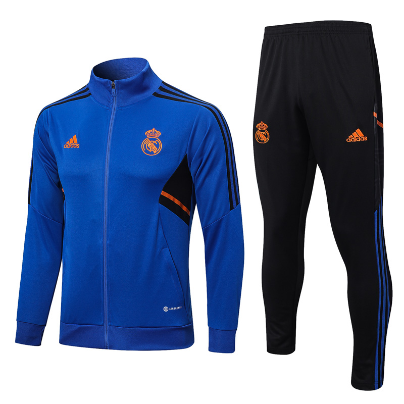 22-23 RMA Blue Jacket Tracksuit #A585 (黑边)