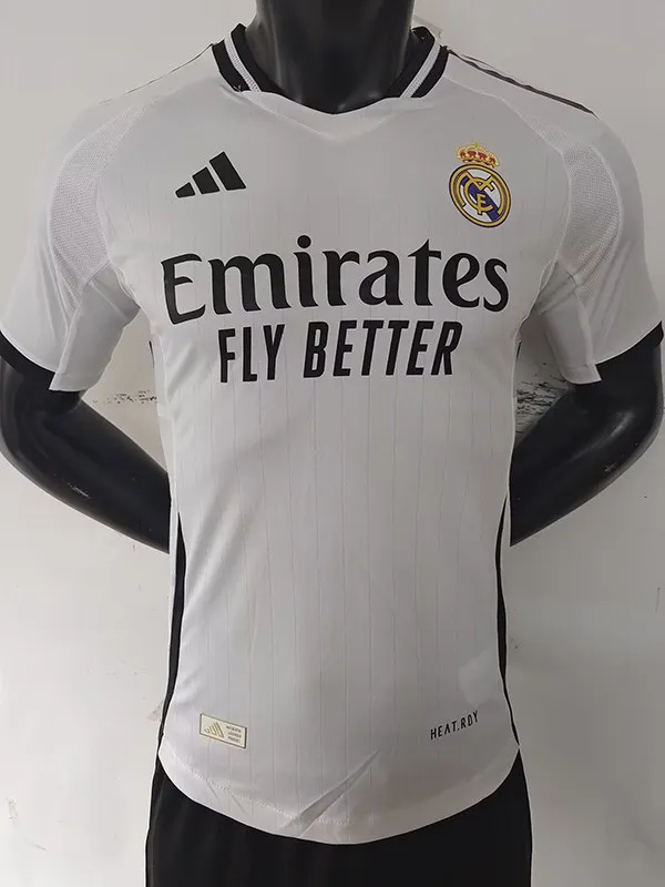 US$ 17.00 - 24-25 RMA White Player Version Soccer Jersey - www.motios6.com