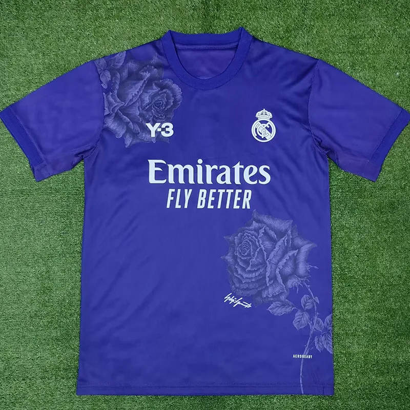 US$ 14.50 - 2024 RMA Y-3 Purple Special Edition Fans Soccer Jersey ...