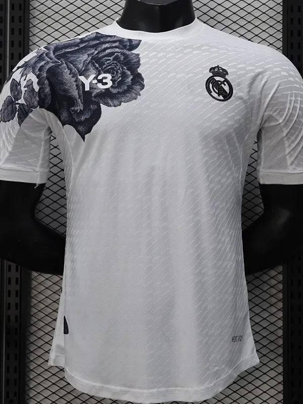 US$ 18.00 - 23-24 RMA Y-3 White Player Version Soccer Jersey - www ...