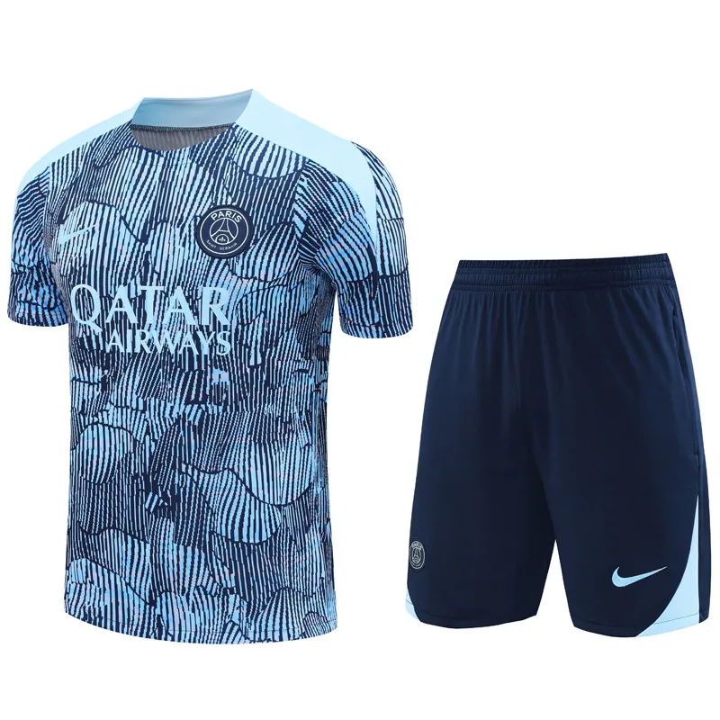 US$ 25.00 - 24-25 PSG Light blue Training Short Suit - www.motios6.com