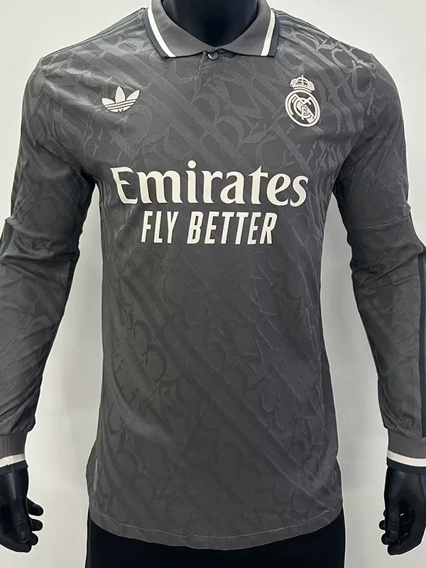 US$ 19.00 - 24-25 RMA Third Long Sleeve Player Version Soccer Jersey ...
