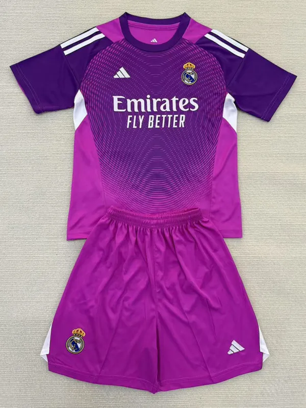 US$ 14.50 - 25-26 RMA Purple GoalKeeper Kids Soccer Jersey - www ...