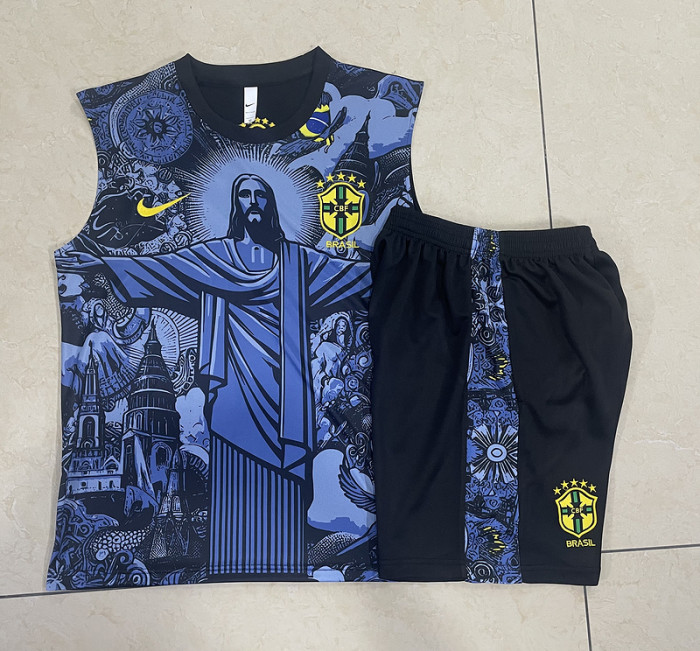 US$ 28.00 - 2024-25 Brazil Blue Jesus Vest Suit - www.andistore.cn