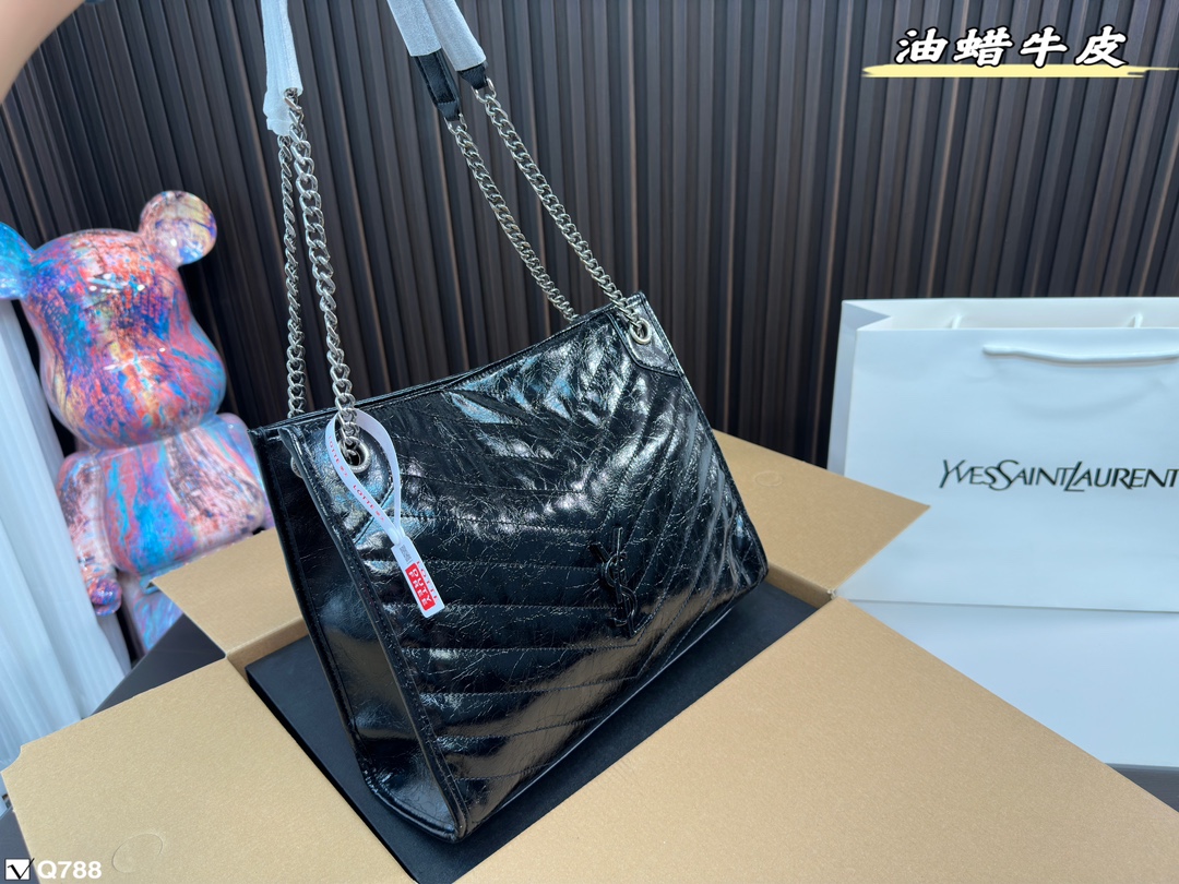 Yves Saint Laurent NIKI SHOPPing bag YSL tote commuter bag