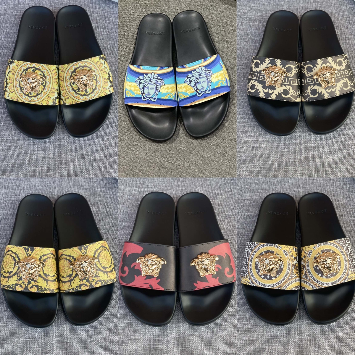 Versace men's women's slippers sandals