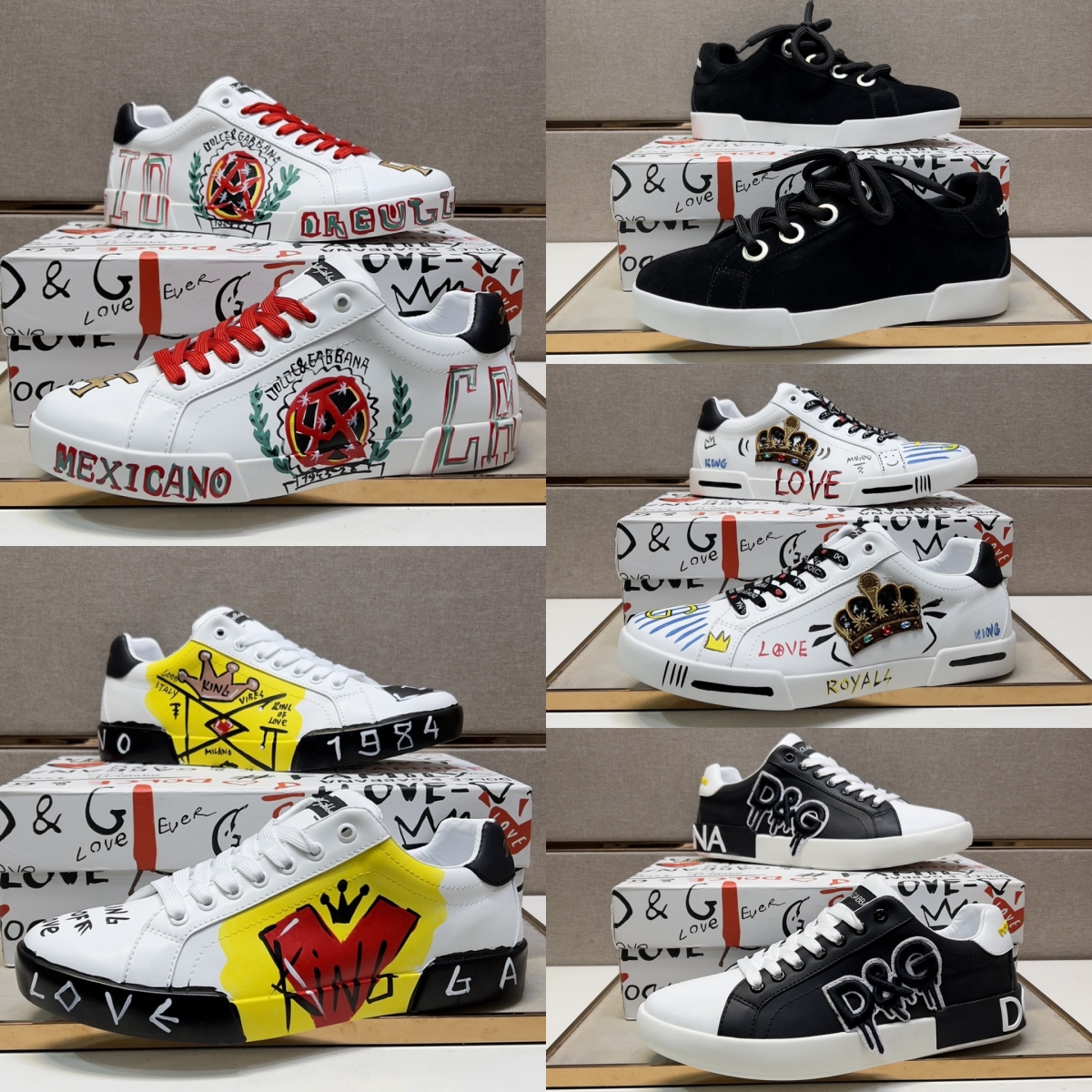 Dolce & Gabbana Couple Casual Shoes