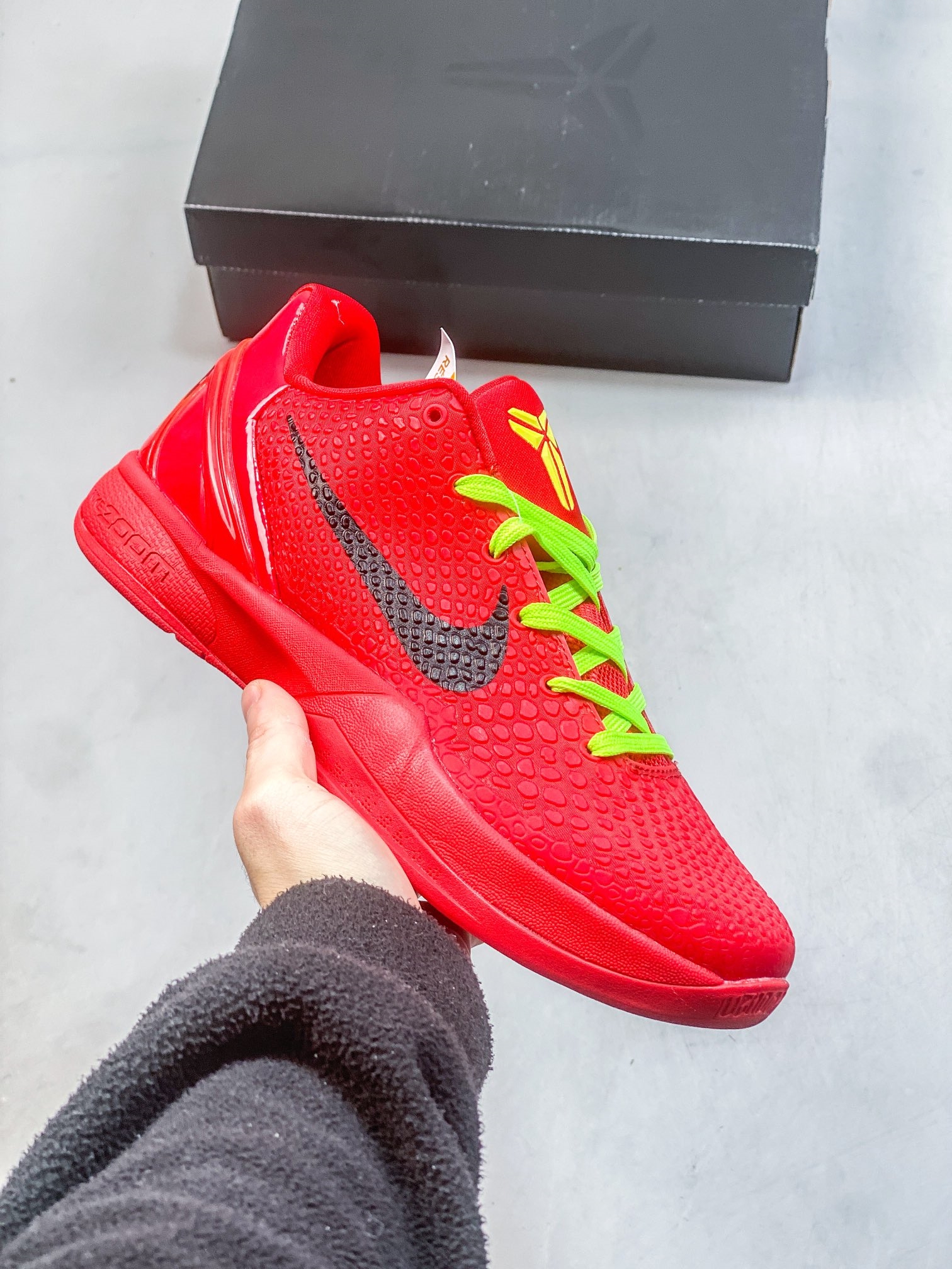 Nike ZOOM Kobe VI Mamba Black/Yellow ZK6 Kobe Sneakers VI low-top ...