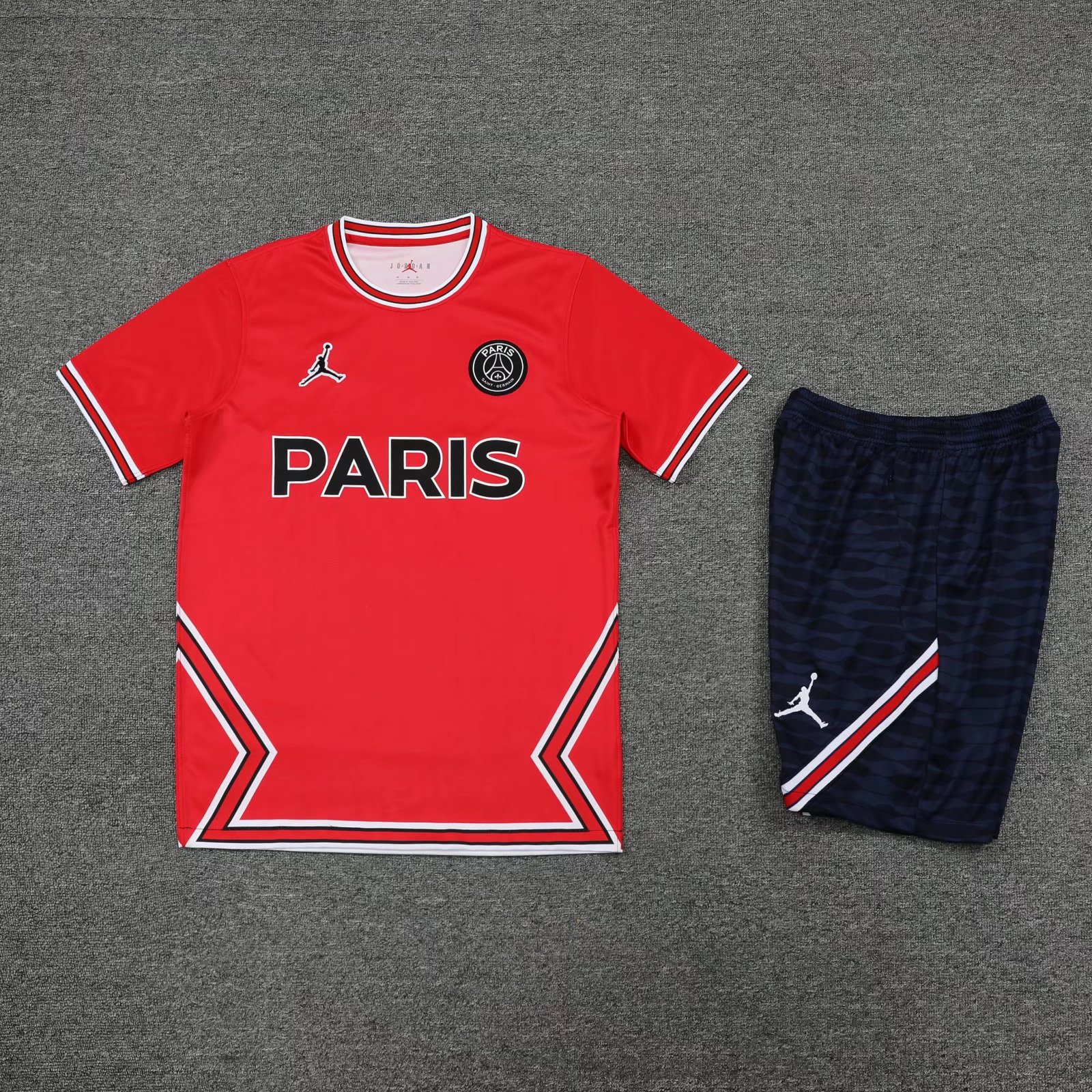 US$ 35.00 - Adult Uniform 2022-2023 PSG Red Soccer Training Jersey and ...