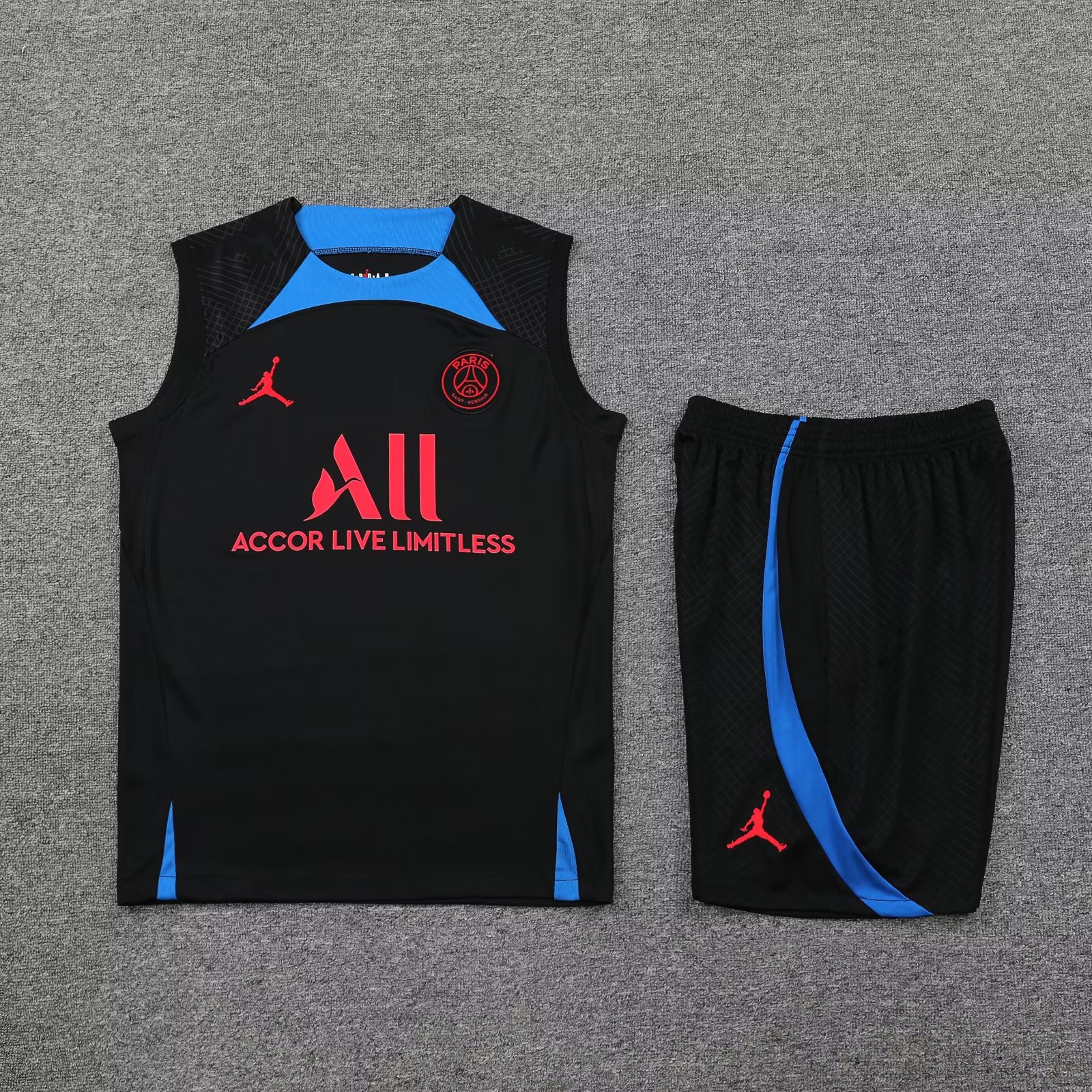 US$ 35.00 - Adult Uniform 2022-2023 PSG Black Soccer Training Vest and ...