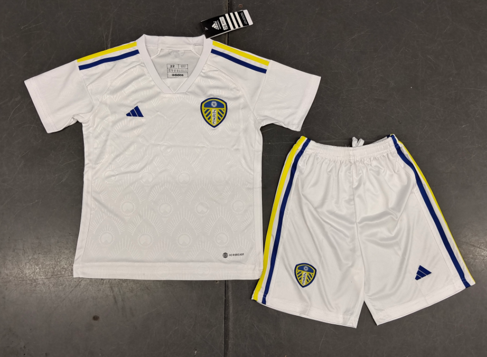US$ 25.00 - Youth Uniform 2023-2024 Leeds United Home Soccer Jersey ...