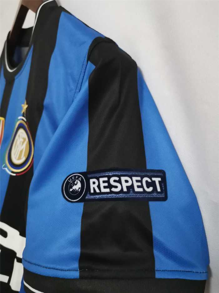 US$ 35.00 - with Front Lettering+Scudetto+UCL Patch Retro Jersey Inter ...