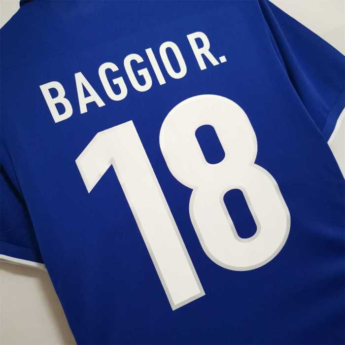 US$ 35.00 - Retro Jersey 1998 Italy BAGGIO R. 18 Home Soccer Jersey ...