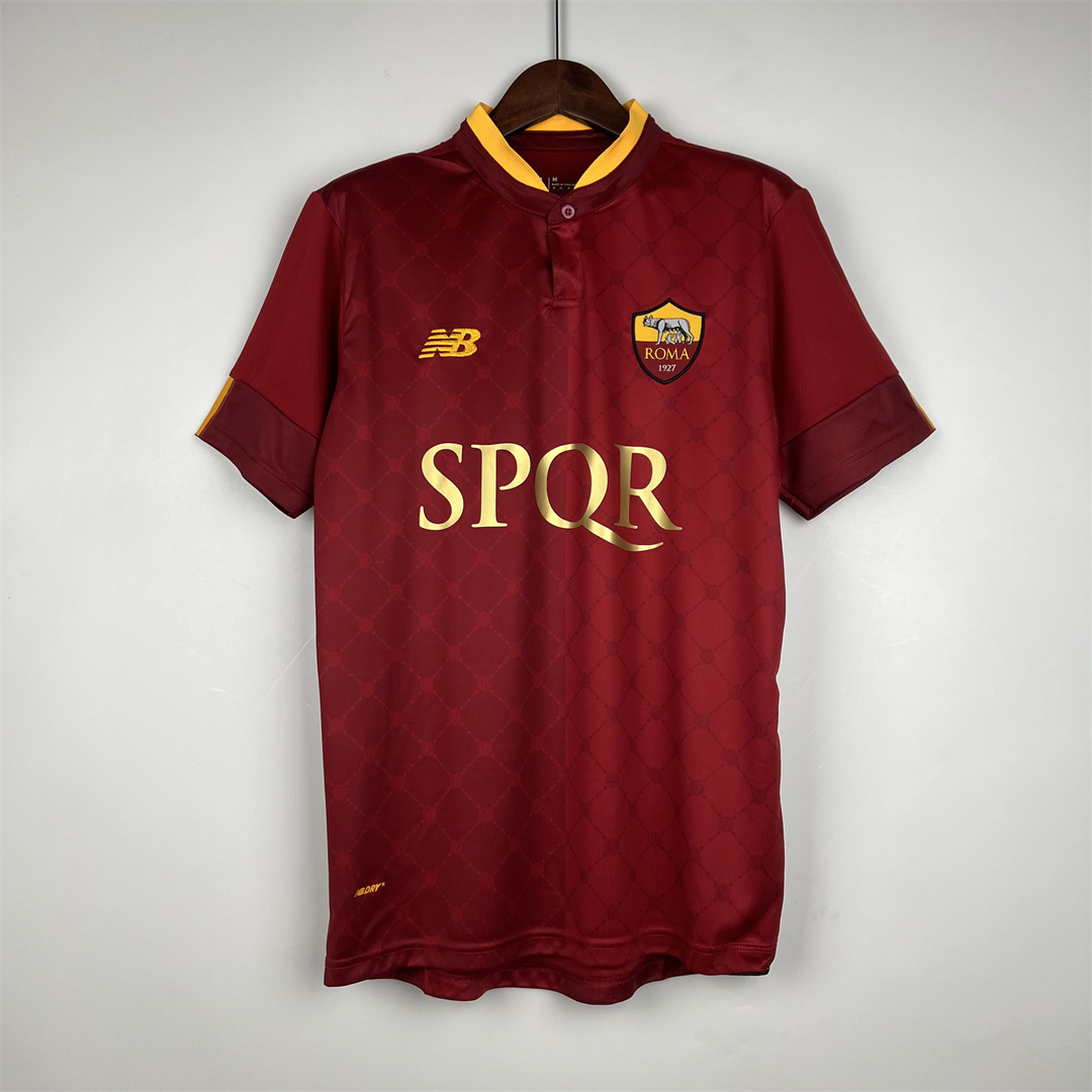 US$ 32.00 - SPQR Version 2022-2023 As Roma Home Soccer Jersey - www ...