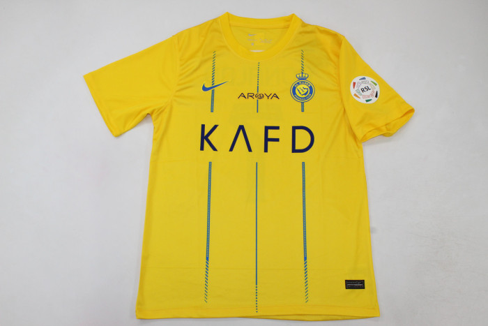 US$ 32.00 - with RSL Patch Fans Version 2023-2024 Al Nassr RONALDO 7 Home Soccer Jersey Victory ...