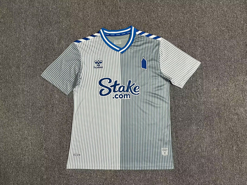 US$ 32.00 - Fan Version 2023-2024 Everton Third Away Grey Football ...