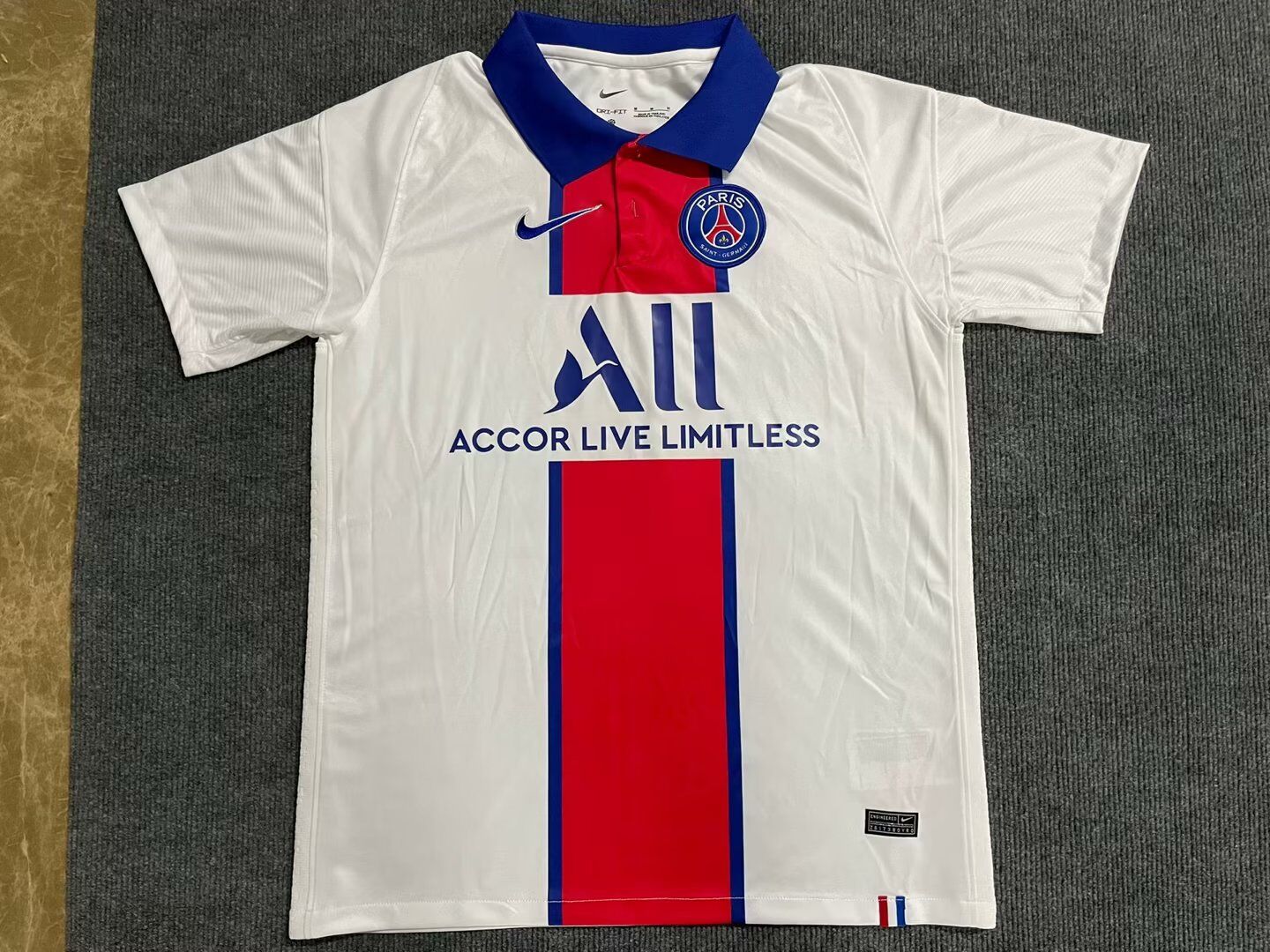 US$ 35.00 - Retro Jersey 2020-2021 PSG White Soccer Jersey Vintage ...
