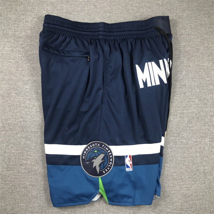 US$ 35.00 - with Pocket Minnesota Timberwolves Blue NBA Shorts ...