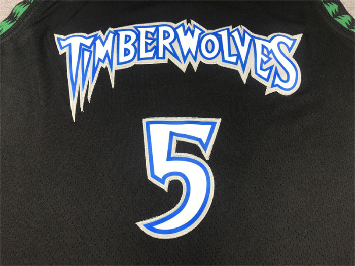 US$ 29.00 - Minnesota Timberwolves 5 EDWARDS Black NBA Jersey ...
