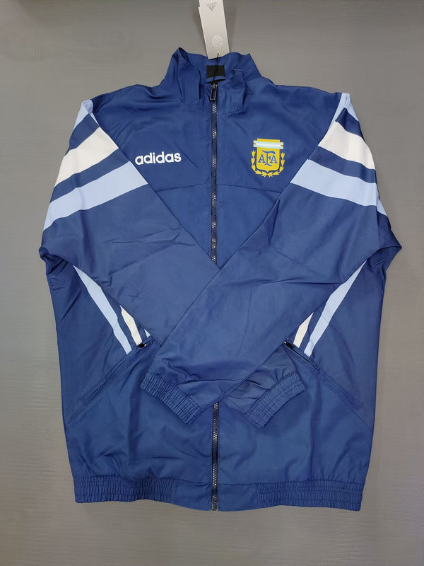 US$ 59.00 - Retro Model Argentina Dark Blue Soccer Windbreaker Jacket ...