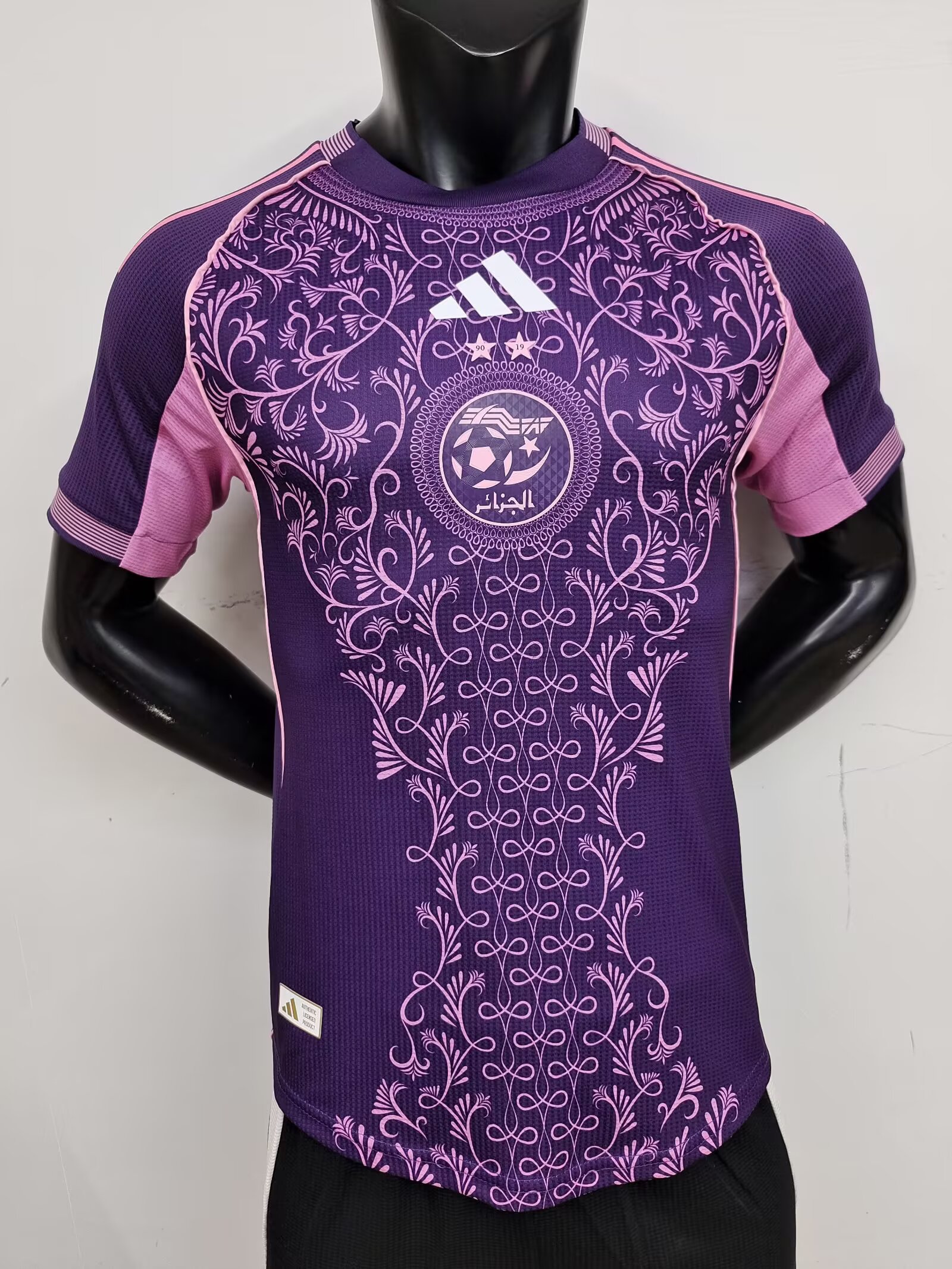 US$ 35.00 - Player Version 2025 Algeria Purple/Pink Soccer Jersey ...