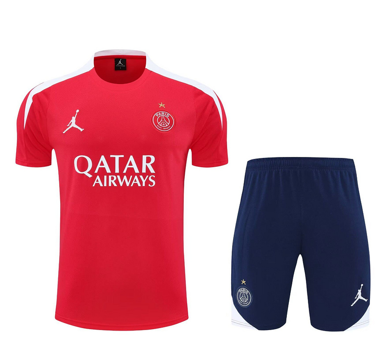 US$ 35.00 - Adult Uniform 2025-2026 PSG Red Soccer Training Jersey and ...