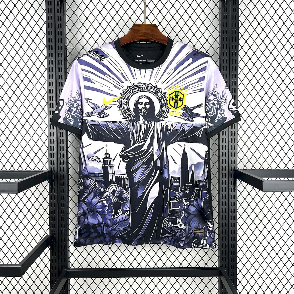 Brazil 25/26 Dark Purple Jesus jersey kit shirt - KK Jersey