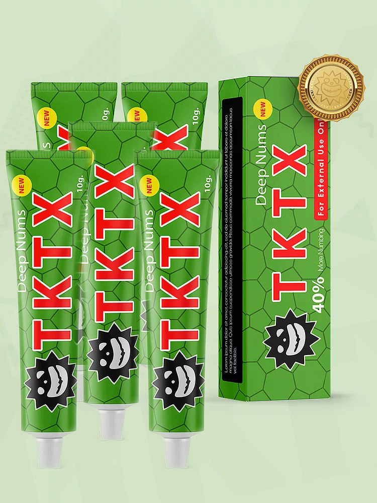 5tubes green tktx tattoo numbing cream online | tktx-usa.com