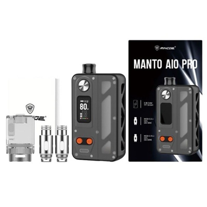 Rincoe Manto AIO PRO Kit -18650電池 可調瓦大煙 通用 Manto AIO Plus