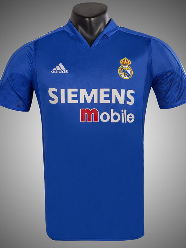 US$ 19.00 - 2004/2005 RMA Third Blue Retro Soccer Jersey - www.ssdays.com