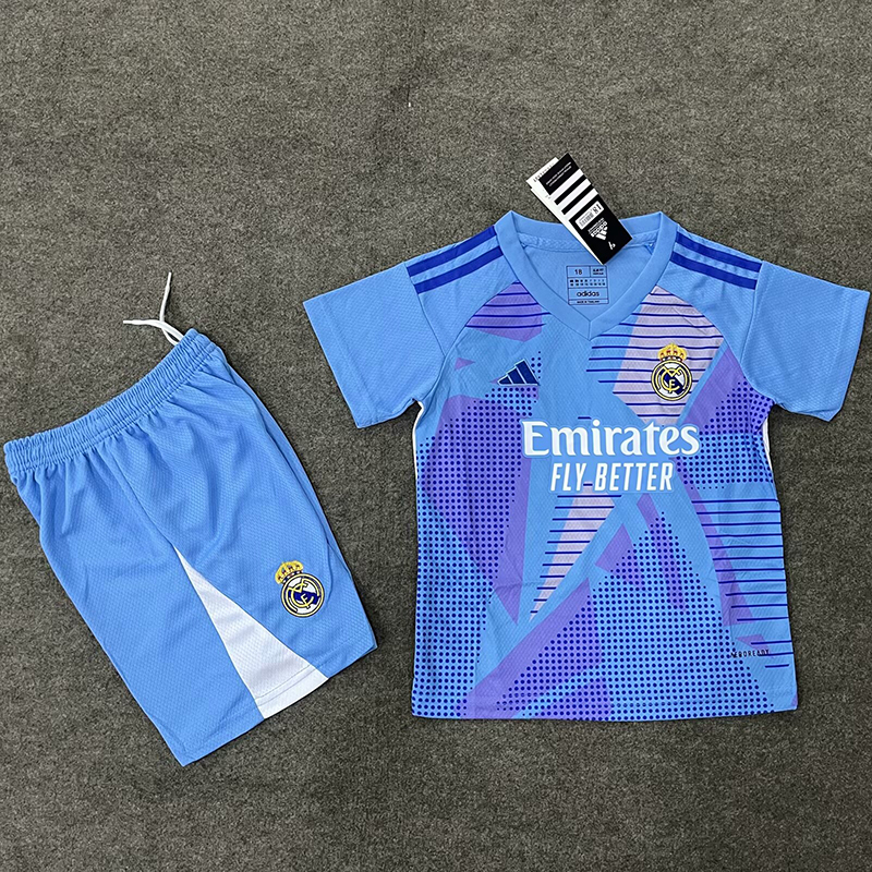 US$ 14.50 - 24/25 RMA Ske Blue Goalkeeper Kids Soccer Jersey - www ...