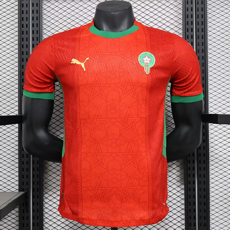 US$ 18.00 - 24/25 Morocco Home Player Version Soccer Jersey - www ...