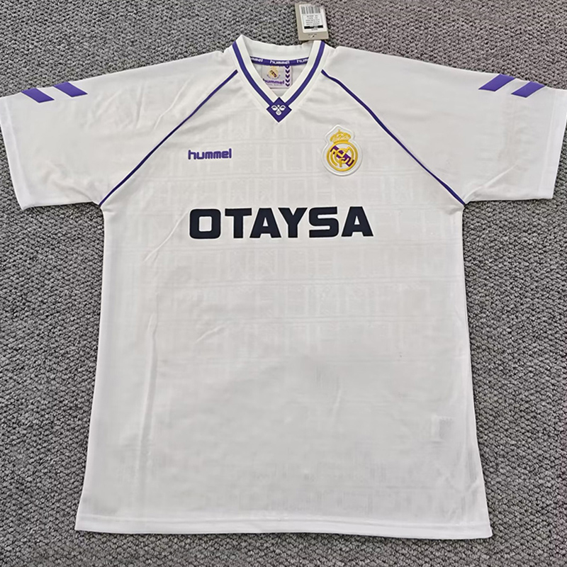 US$ 19.00 - 1990/1991 RMA Home Retro Soccer Jersey - www.ssdays1.com