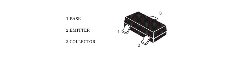 BCW60 SMD Transistor Footprint SOT-23 Silkscreen AC Type NPN 32V/100mA ...