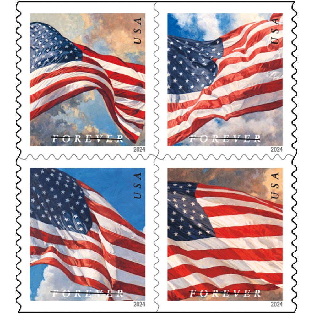 US$ 27.99 - Flag 2024 Roll - 1 Roll / 100 Pcs - www.collectionestore.net