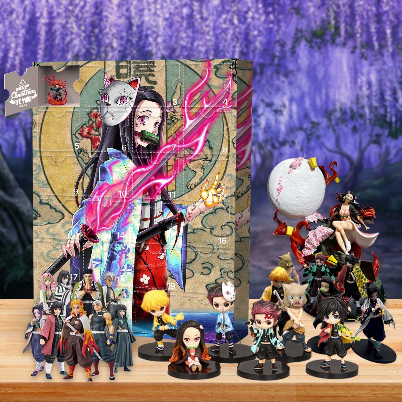 2025 Demon Slayer Advent Calendar -- The One With 24 Little Doors