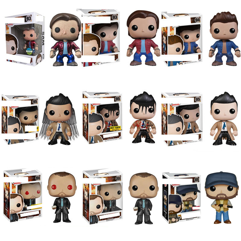 Supernatural Sam Dean Crowley Action Figures