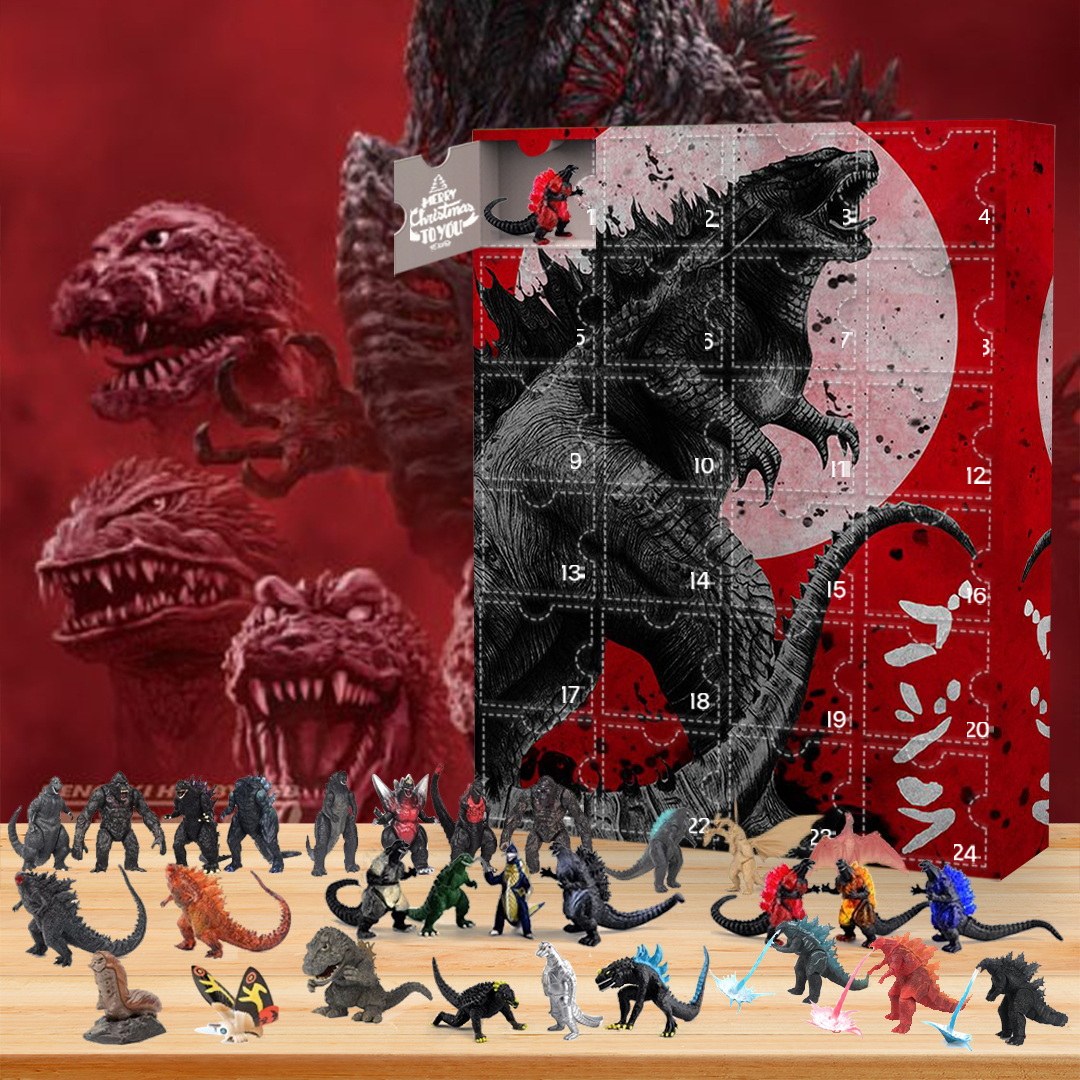 Godzilla Advent Calendar -- The One With 24 Little Doors