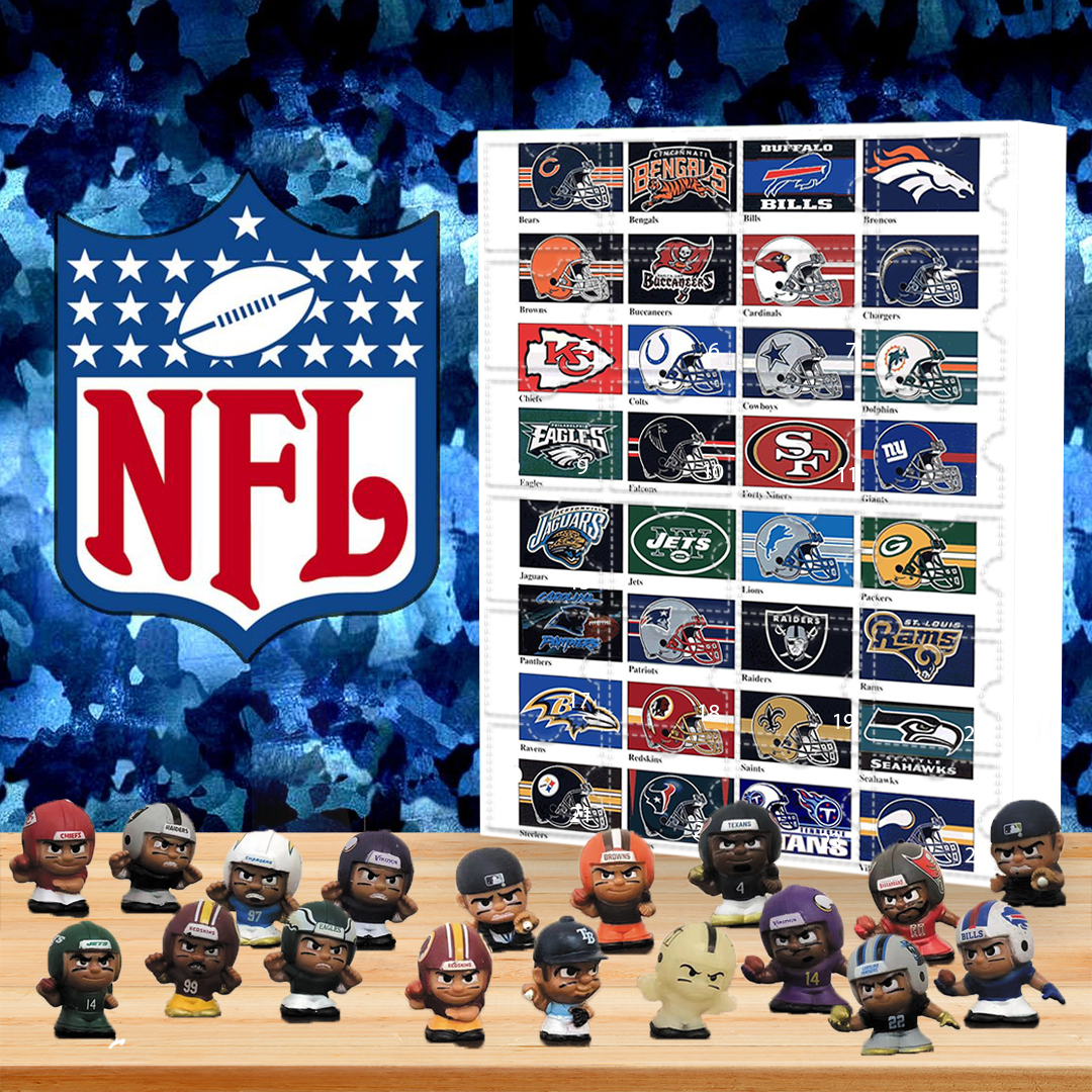 NEW NFL Advent Calendar -- The One With 24 Little Doors