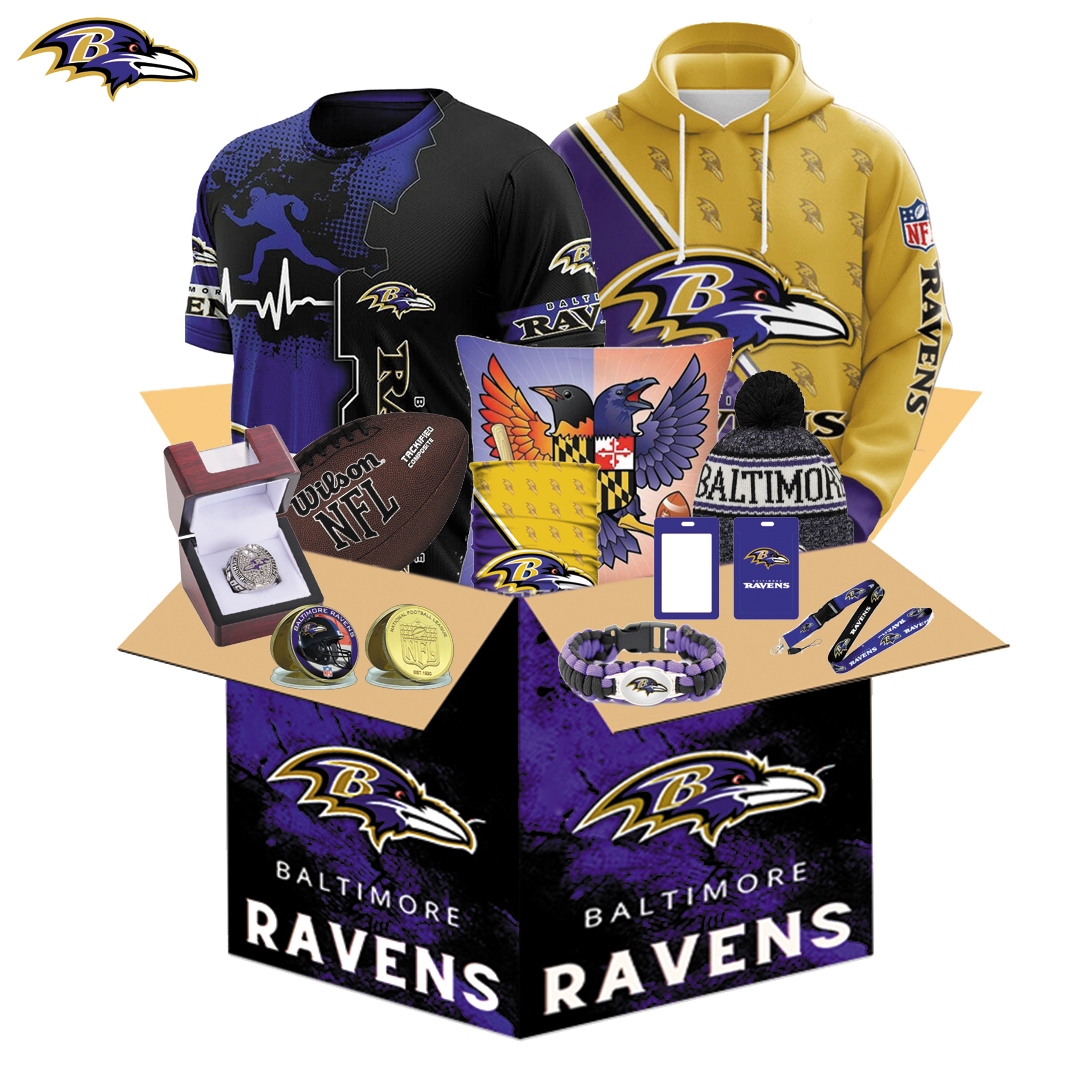 Baltimore Ravens BOX – The Best Gifts Pack for NFL Fans