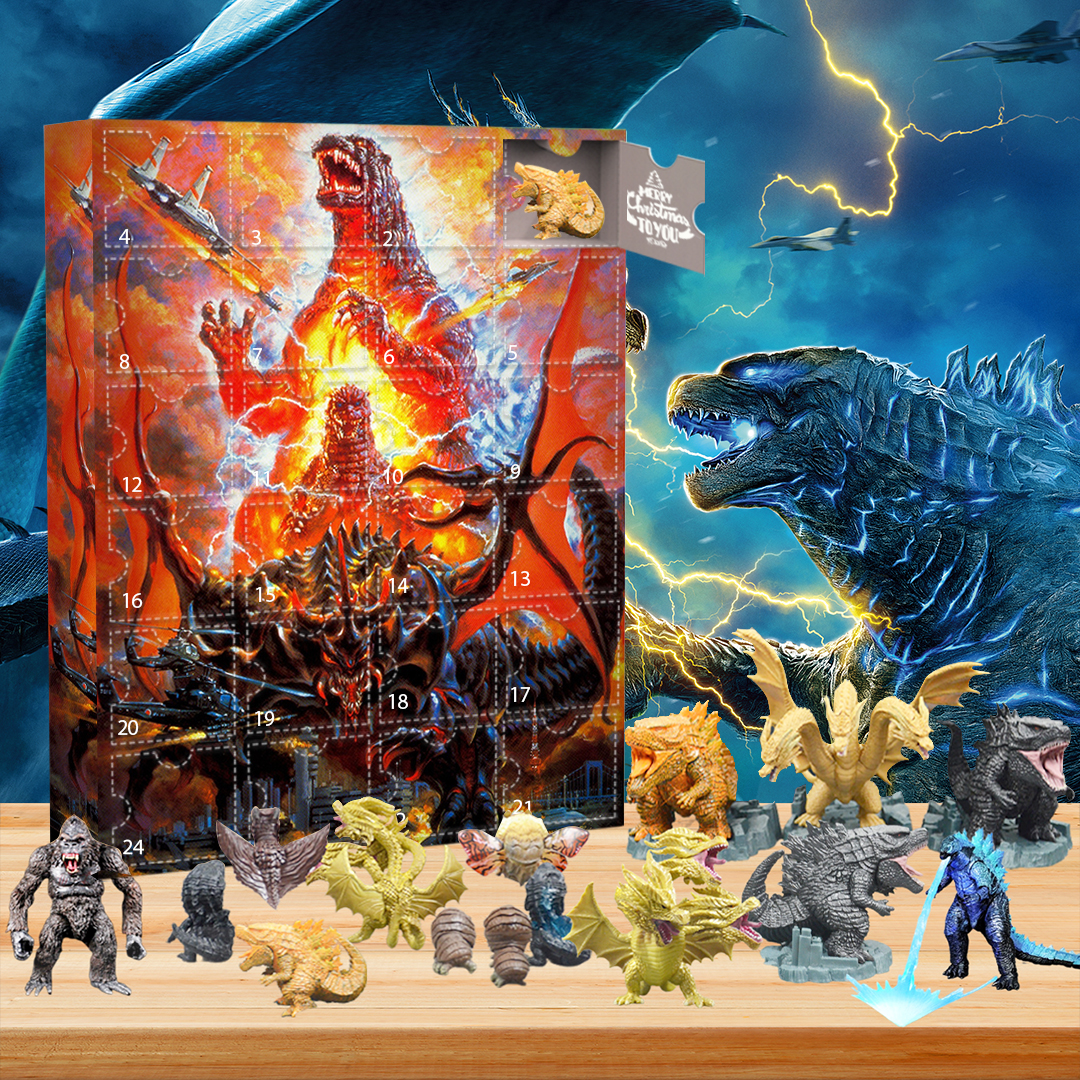 Godzilla Advent Calendar -- The One With 24 Little Doors