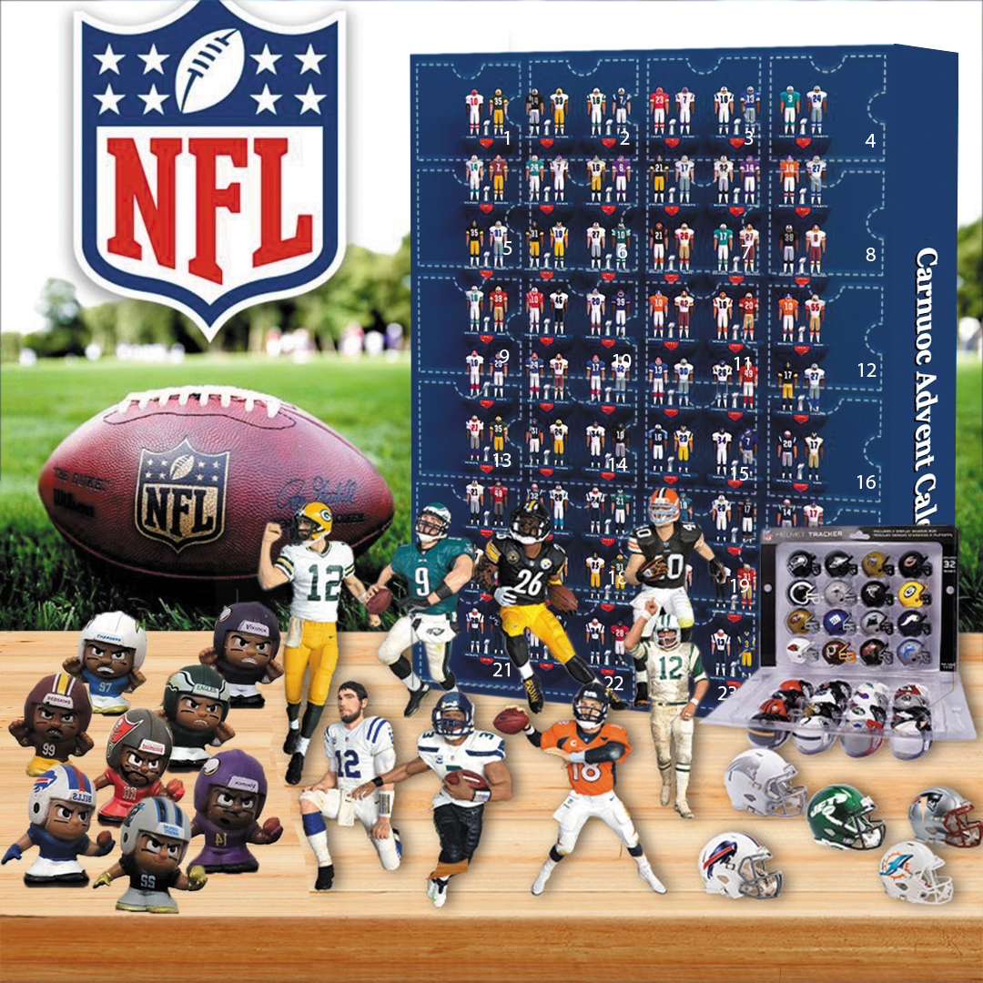 NEW NFL Advent Calendar -- The One With 24 Little Doors Countdown